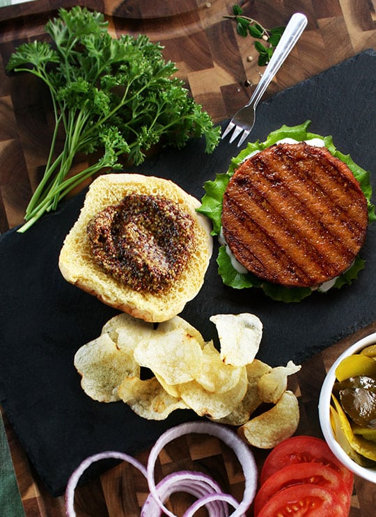 Vegetarian Butter Basted Plant Burger - Grassland Butter